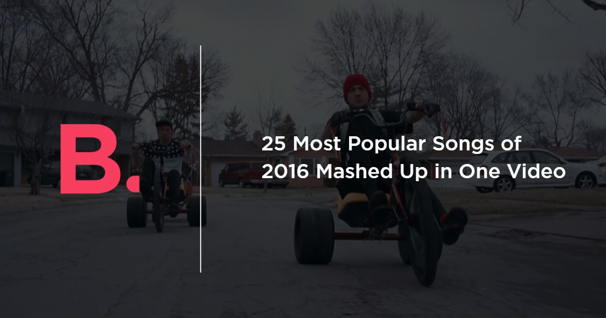 25 Most Popular Songs of 2016 Mashed Up in One Video — Bird In Flight